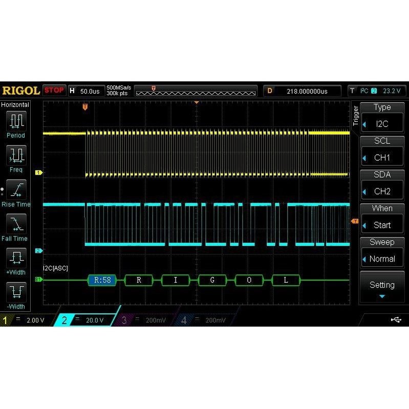 I2C, SPI, UART/RS232 Serial Decoding And Trigger Option RIGOL SA ...